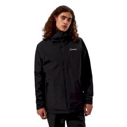 Berghaus Herren Funktionsjacke "DELUGE PRO 3.0 INSULATED JACKET"schwarz, schwarz, Gr. XL, Obermaterial: 100% Polyester. Futter: 100% Polyamid.