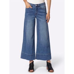 Heine Damen Bequeme Jeansblau, bleached, Gr. 44, unifarben, 95% Baumwolle, 3% Polyester, 2% Elasthan, Jeans