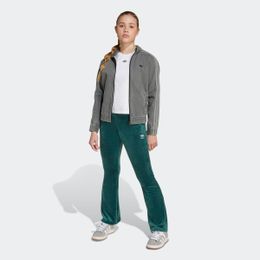 M&auml;dchen Sporthose "VELOUR PANTS", gr&uuml;n, Gr. 158, adidas originals, Obermaterial: 94% Polyester, 6% Elasthan, Hosen, sportlicher Stil, f&uuml;r Kinder, aus