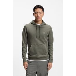 BOSS Orange Herren Kapuzensweatshirt "Wetalk"open grau076, Gr. L, Sweatware, Obermaterial: 100% Baumwolle, Sweatshirts, mit gesticktem BOSS