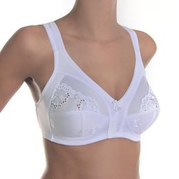 Sassa Mode SASSA Damen Soft-BH, Gr. 115, wei&szlig;, Obermaterial: 85% Polyester, 15% Elasthan, bestickt, gemustert, unifarben, BHs, atttrative Stickerei-Eins&auml;tze