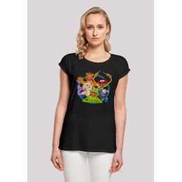 F4NT4STIC Damen T-Shirt "Disney Die Muppets Group Circle", schwarz, Gr. 5XL, Obermaterial: 100% Baumwolle, Shirts, Print