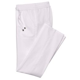 Classic Basics Damen Schlupfjeans, wei&szlig;, Gr. 44, unifarben, 100% Baumwolle, Jeans