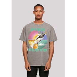 F4NT4STIC Damen T-Shirt "Pink Floyd Oversize T-Shirt", grau, Gr. S, Obermaterial: 100% Baumwolle, Shirts, Print