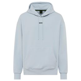 BOSS Green Herren Kapuzensweatshirt "Sly Zone"open blau460, Gr. XXL, unifarben, Sweatware, Obermaterial: 62% Baumwolle, 33% Polyester, 5% Elasthan,