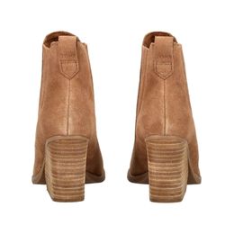 Toms Shoes TOMS Damen High-Heel-Stiefelette "TOMS Stiefelette Leder/Textil", Gr. 40, braun, Leder, Textil, Schuhe