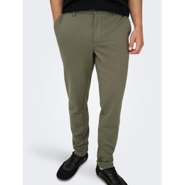 Only & Sons ONLY & SONS Herren Chinohose "ONSMARK SLIM GW 0209 PANT NOOS"bungee cord, Gr. 29, unifarben, Web, Obermaterial: 68% Viskose, 29% Polyester, 3%