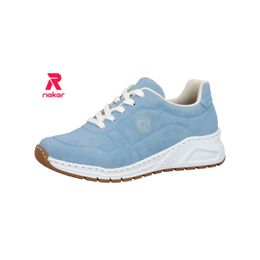 Rieker Damen Sneaker, Gr. 37, blau, Lederimitat, Schuhe