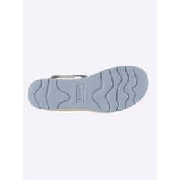 Caprice Damen Sandalette, Gr. 42eisblau, gemustert, Textil, Schuhe