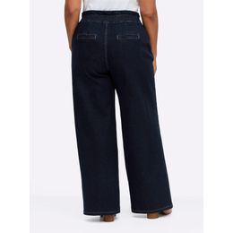 sheego Damen Bequeme Jeans, blau, Gr. 44, unifarben, 98% Baumwolle, 2% Elasthan, Jeans