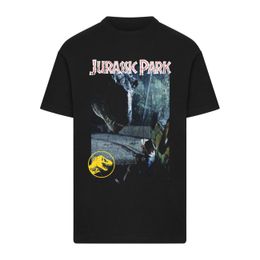 T-Shirt Merchcode "Merchcode Jurassic Park T-Rex Tee", Damen, Gr. XL, schwarz, 100% Baumwolle, bedruckt, normal, Rundhals, Shirts T-Shirt