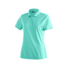Maier Sports Damen Poloshirt "Ulrike"hellt&uuml;rkis, Gr. 40, 100% Polyester, Shirts, Damen Polo kurzarm, leichtes Shirt, Funktionsshirt mit Kragen, Reg
