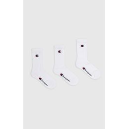 Champion Damen Tennissocken "3 Pack Crew Socks", Gr. 35wht, wht, wht, ns, Obermaterial: 70% Baumwolle, 28% Polyester, 2% Elasthan, Socken, f&uuml;r