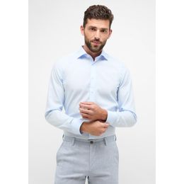 Eterna Herren Langarmhemd "SLIM FIT", blau, Gr. 38, Popeline, 100% Baumwolle, Hemden, NON IRON (b&uuml;gelfrei)