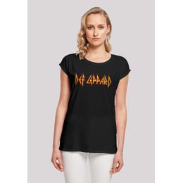 F4NT4STIC Damen T-Shirt "Def Leppard Shatter Logo", schwarz, Gr. XS, Obermaterial: 100% Baumwolle, Shirts, Premium Qualit&auml;t