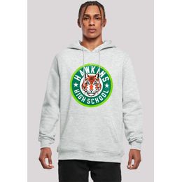 F4NT4STIC Herren Kapuzenpullover "Stranger Things Hawkins Tiger Circle Netflix", grau, Gr. XS, Obermaterial: 65% Baumwolle, 35% Polyester, Pullover,