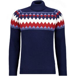 Ragman Herren Rundhalspullovermarineblau, Gr. XL, 90% Wolle 10% Baumwolle, Pullover