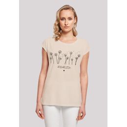 F4NT4STIC Damen T-Shirt "Dandelion Blume", beige, Gr. XS, Obermaterial: 100% Baumwolle, Shirts, Print