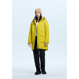 Icepeak Damen Funktionsparka "Icepeak ALPENA", gelb, Gr. 48, Obermaterial: 100% Polyester, Jacken, wasserdicht, winddicht, atmungsaktiv