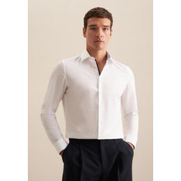 Seidensticker Herren Businesshemd "Schwarze Rose", wei&szlig;, Gr. 40, unifarben, 100% Baumwolle, Hemden, Slim 1/1 Kentkragen Uni