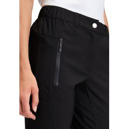 Stretch-Hose Betty Barclay "Damen mit elastischem Bund", Damen, Gr. 34, Normalgr&ouml;&szlig;en, schwarz, Obermaterial: 86% Polyester, 14% Elasthan, relaxed fit 7/8-L&auml;nge, Hosen, Rei&szlig;verschluss