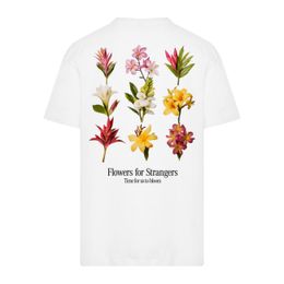 MisterTee Herren T-Shirt "MisterTee Flowers For Strangers Heavy Oversize Tee"wei&szlig;, Gr. XL, bedruckt, 100% Baumwolle, Shirts