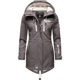 Marikoo Damen Funktionsmantel "Zimtzicke", grau, Gr. L, Oberstoff: 98% Polyester, 2% Elasthan. Futter: 100% Polyester. &Auml;rmelfutter: 100% Polyester,