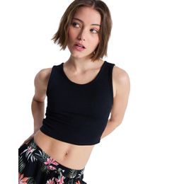 Roxy Damen Crop-Top "Good Keepsake", grau, Gr. XL, 97% Polyester, 3% Elasthan, Tops
