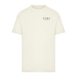 MisterTee Herren T-Shirt "MisterTee Summer Stay Tee", beige, Gr. S, bedruckt, 100% Baumwolle, Shirts