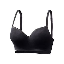 H.I.S. H.I.S Damen Sport-BH, Gr. 75, schwarz, Microtouch, Obermaterial: 85% Polyamid, 15% Elasthan, BHs, mit Push-up-Kissen