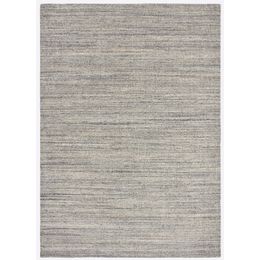 Teppich HEINE HOME, B:40cm H:8mm L:60cmgrau, meliert, Schurwolle, Viskose, Wolle, Wohnzimmer, Teppiche