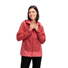 Maier Sports Damen Regenjacke "D GG Allwetterjacke", rot, Gr. 42, kontrastfarbene Details, unifarben mit Farbeins&auml;tzen, Web, Obermaterial: 100%