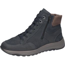 Waldl&auml;ufer WALDL&Auml;UFER Herren Winterboots "K-JOHN", Gr. 11nachtblau, braun, Nappaleder, Nubukleder, Schuhe, Schn&uuml;rboots, Stiefelette,Bequemschuh in Komfortweite