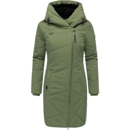 Ragwear Damen Wintermantel "Gordon Long", gr&uuml;n, Gr. M, Obermaterial: 74% Baumwolle, 26% Nylon. Innenfutter: 100% Polyester. Wattierung: 100%