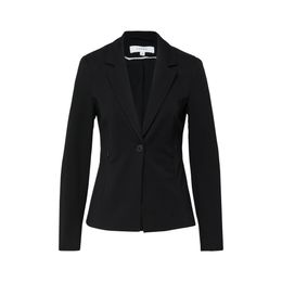 comma, COMMA Damen Jackenblazerschwarz, Gr. 40, unifarben, Web, Obermaterial: 50% Viskose, 42% Polyamid, 8% Elasthan, Blazer, mit Knopfverschluss und
