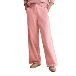 Marc O'Polo Chinohose MARC O'POLO "aus reiner Bio-Baumwolle", Damen, Gr. 34, Normalgr&ouml;&szlig;en, rosa (natural rose), Obermaterial: 100% Baumwolle, unifarben, loose fit lang, Hosen Chinohose