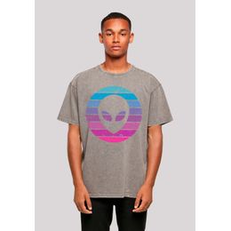 F4NT4STIC Damen T-Shirt "Alien Kopf", grau, Gr. S, Obermaterial: 100% Baumwolle, Shirts, Premium Qualit&auml;t