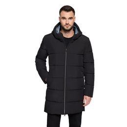 Outdoorjacke VOICE "Herren Winterjacke Wintermantel mit Kapuze", Gr. M, schwarz, Obermaterial: 100% Polyester; Futter: 100% Polyester; F&uuml;llung: 100% Polyester, tailliert, Jacken Outdoorjacke