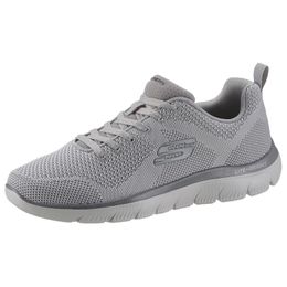 Skechers Herren Sneaker "SUMMITS", Gr. 45, grau, Textil, Schuhe, mit gepolstertem Schaftrand, Freizeitschuh, Halbschuh, Schn&uuml;rschuh
