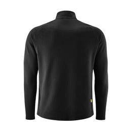 Gonso Herren Radtrikot "Essential Jersey Longsleeve Therm M", schwarz, Gr. M, 96% Polyester, 4% Elasthan, Trikots, Herren Radtrikot half-zip, langarm