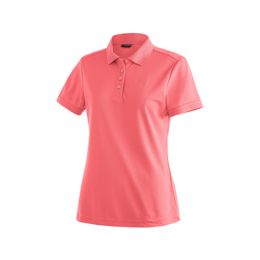 Maier Sports Damen Poloshirt "Ulrike"penrose, Gr. 42, 100% Polyester, Shirts, Damen Polo kurzarm, leichtes Shirt, Funktionsshirt mit Kragen, Reg Fit