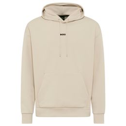 BOSS Green Herren Kapuzensweatshirt "Sly Zone"light beige272, Gr. XXL, unifarben, Sweatware, Obermaterial: 62% Baumwolle, 33% Polyester, 5% Elasthan,