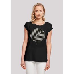 F4NT4STIC Damen T-Shirt "Geometrics Gr&uuml;n", schwarz, Gr. XS, Obermaterial: 100% Baumwolle, Shirts, Print