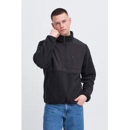 Blend Herren Fleecepullover "BHMARIO Sweatshirt halfzipp", schwarz, Gr. XL, unifarben, Fleece, Obermaterial: 100% Polyester, Sweatshirts, im