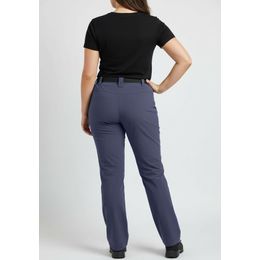 Maier Sports Damen Outdoorhose "DA-HOSE LINING EL. LULAKA WINTER", blau, Gr. 34, Obermaterial: 90% Polyamid, 10% Elasthan, Hosen, mit vier
