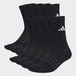 Damen Funktionssocken "C ESS CRW 10PP", adidas Performance, Gr. Mschwarz, wei&szlig;, Obermaterial: 56% Baumwolle, 40% Polyester, 3% Elasthan, 1% Polyamid,