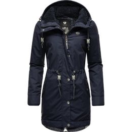 Ragwear Damen Winterjacke "YM-Canny", blau, Gr. XS, Au&szlig;enmaterial: 65% Polyester, 35% Baumwolle; Innenfutter: 100% Polyester; Wattierung: 100%