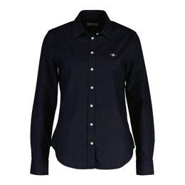 Gant Damen Langarmbluse "New Slim Stretch Oxford Blouse"classic blau, Gr. 34, Obermaterial: 97% Baumwolle, 3% Elasthan, Blusen, f&uuml;r bequemen Sitz u.