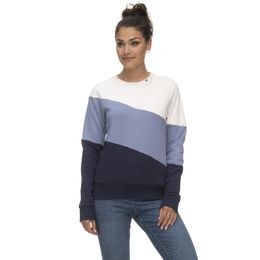 Ragwear Damen Sweater "JOHANKA BLOCK", bunt, Gr. M, colorblocking, kontrastfarbene Details, mehrfarbig, Sweatware, Obermaterial: 65% Baumwolle, 35%