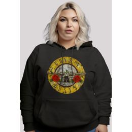 F4NT4STIC Damen Kapuzenpullover "Guns 'n' Roses Vintage Classic Logo Black", schwarz, Gr. M, Obermaterial: 65% Baumwolle, 35% Polyester, Pullover,